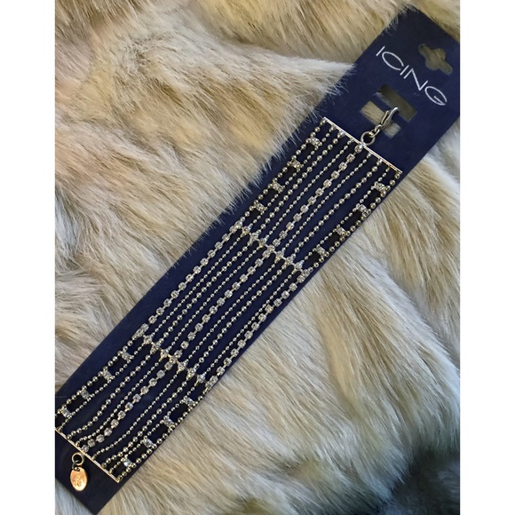 Icing | Jewelry | Y2k Bling Heiress Wide Rhinestone Chain Bracelet ...